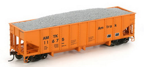 Athearn 76413 HO Amtrak RTR Outside Braced Ballast Hopper w/Load #1167 – Trainz