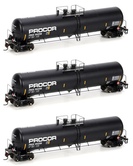 Athearn 97606 HO RTR 30,000-Gallon Ethanol Tank, Procor #1 (3) – Trainz