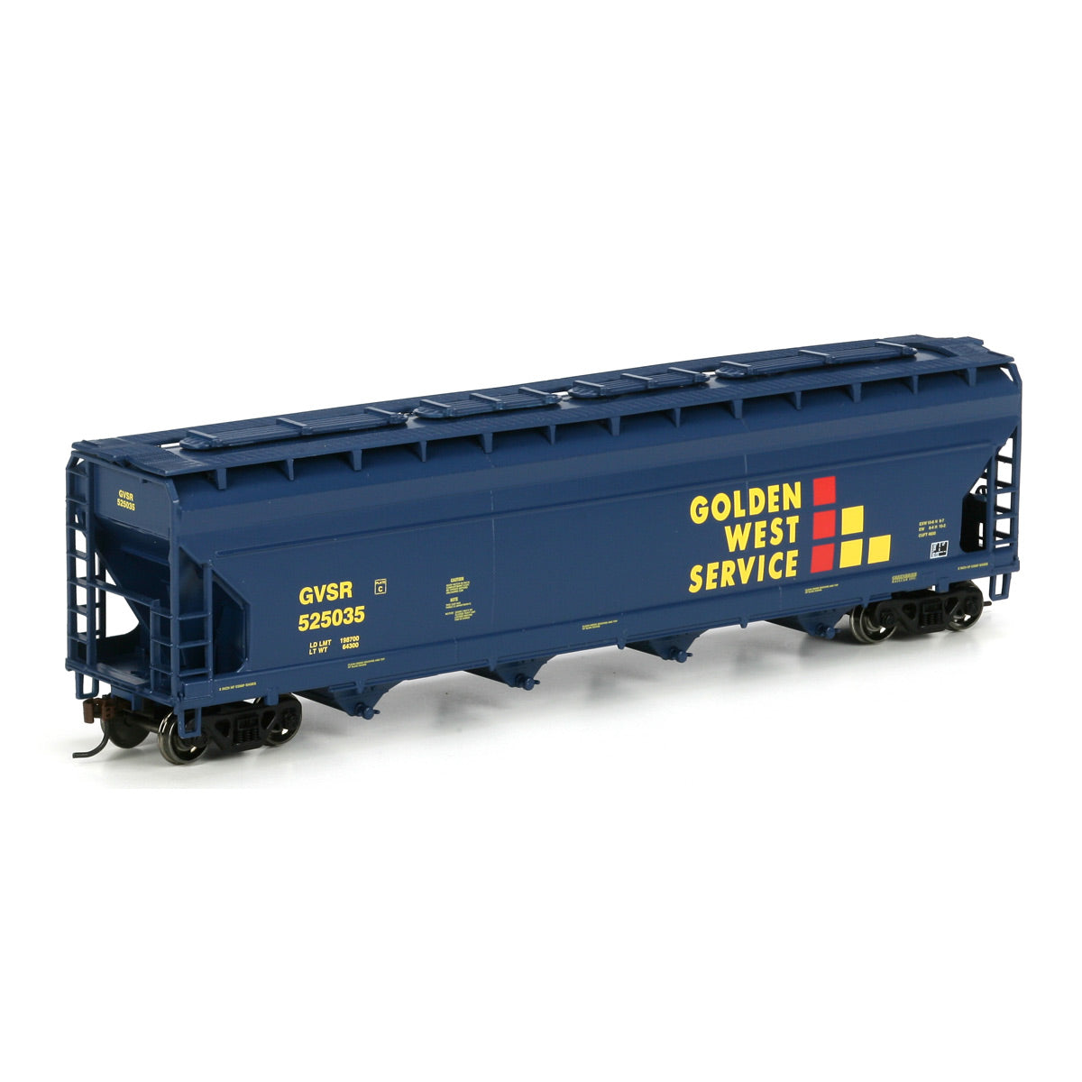 Athearn 72319 HO Scale Golden West Service ACF 5250 Centerflow Hopper ...