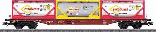 Marklin 47072 DBAG Flatcar with Tank Containers – Trainz