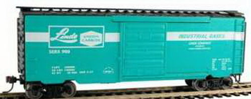 Model Power 2176 HO Scale Linde-Union Carbide 40' Metal Box Car – Trainz