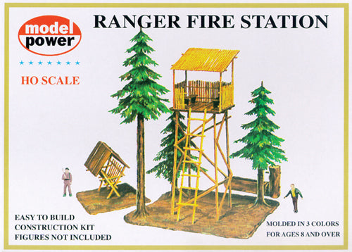Model Power 438 HO Scale Ranger Fire Station Building Kit – Trainz