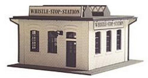 Model Power 444 HO Scale Whistle Stop Station Building Kit – Trainz