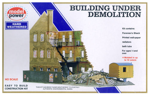 Model Power 469 HO Scale Building Under Demolition Building Kit – Trainz