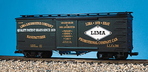 USA Trains 19039 G Lima Locomotive Co. Wood Box Car #786 – Trainz
