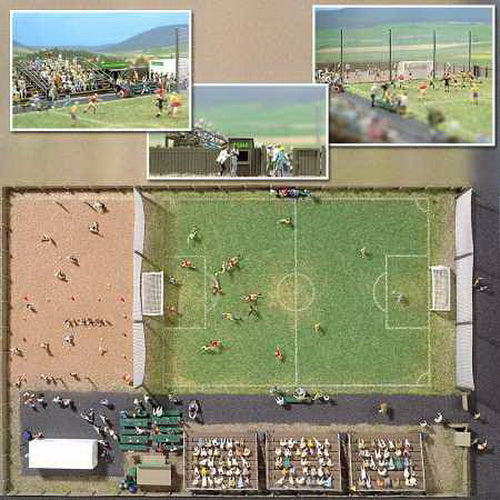 Busch 1051 HO Scale Soccer Field/Stadium Kit – Trainz