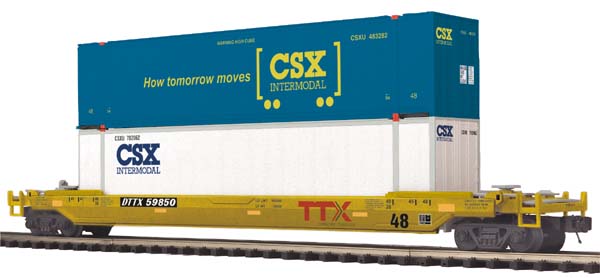 MTH 20-95109 O Scale TTX HUSKY STACK CAR #59850 – Trainz