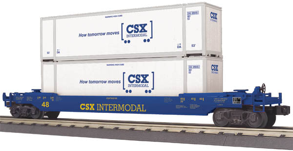 MTH 30-76469 O CSX Husky Stack Car – Trainz