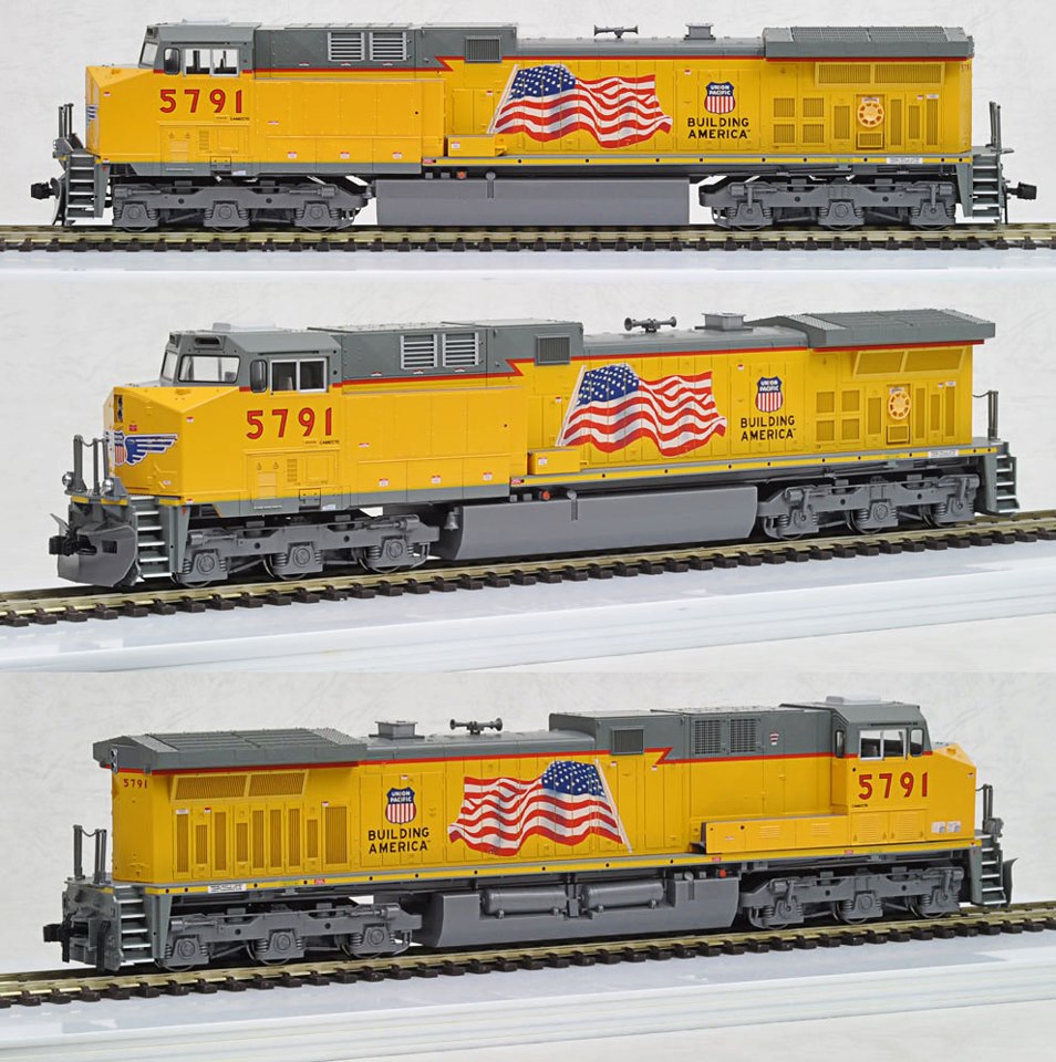 Kato 37-6438 HO Union Pacific AC4400CW Diesel Locomotive #5791/Flag Un – Trainz