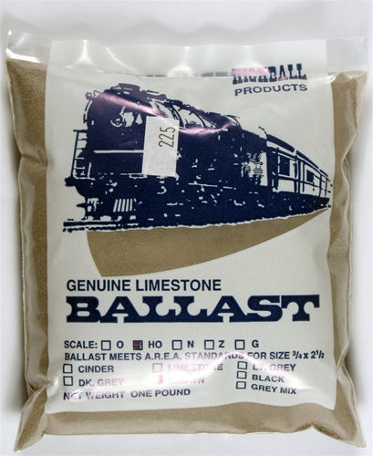 Highball Products 225 HO Scale Ballast Brown Genuine Limestone 16 Oz ...