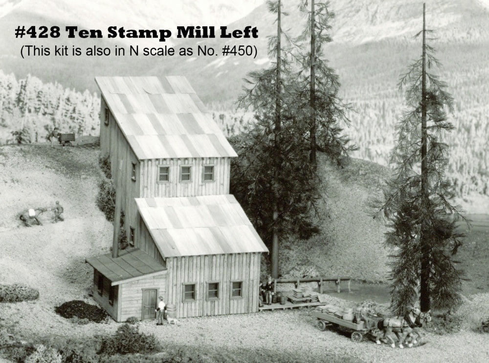 Campbell Scale Models 450 N Ten Stamp Mill Building Kit – Trainz