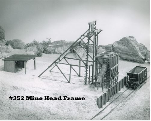 Campbell Scale Models 352-595 HO Scale Mine Head Frame Craftsman Kit ...