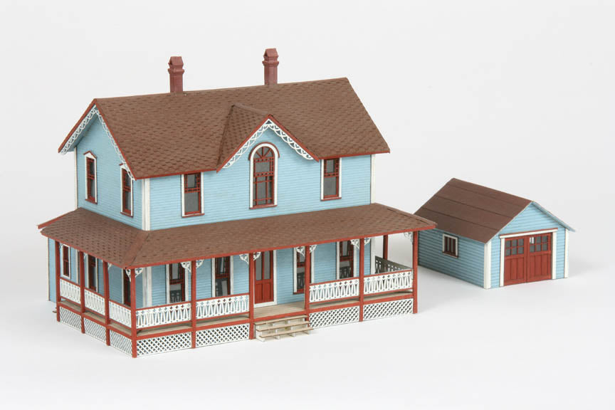 American Model Builders 153 HO Scale Laser Art The Hanley House Kit ...