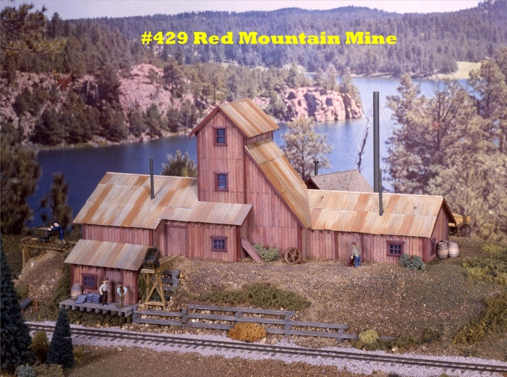 Campbell Scale Models 429 HO Red Mountain Mine Building Kit – Trainz