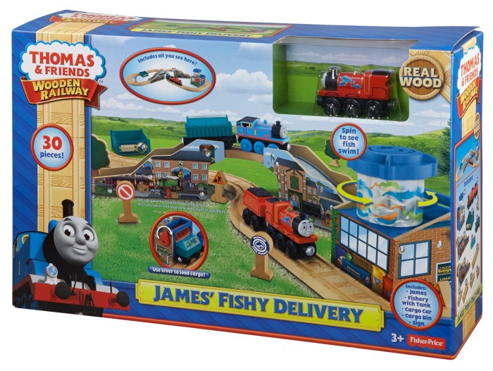 Fisher Price BDG57 Thomas & Friends™ Wooden Railway James' Fishy Deliv ...
