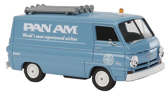 Brekina Automodelle 34358 1:87 Dodge A 100 Cargo Van - Pan Am – Trainz