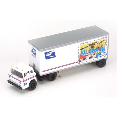 Athearn 93408 1:87 USPS Tractor & 28'' Delaware Pup Trailer – Trainz