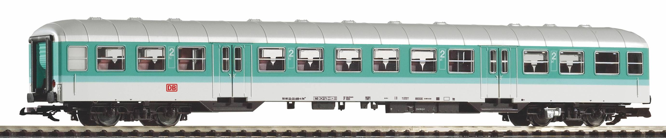 Piko 37632 G German Federal Railway Mint Green Era V 2nd Class Passeng ...