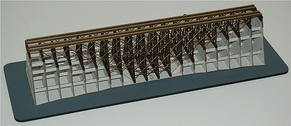 Double-Track Wood Trestle w/Support Structure - Kit (Laser-Cut Wood ...