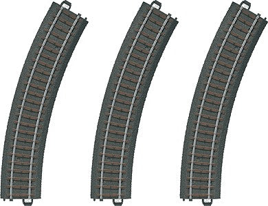 Marklin 20130 HO 3-Rail R1 C Track (Pack of 3) Curved Sections 4-3/16 ...