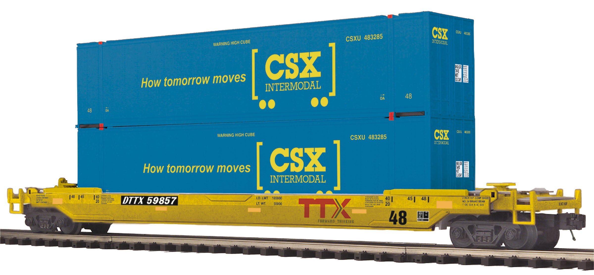 MTH 20-95116 O TTX Husky Stack Car – Trainz