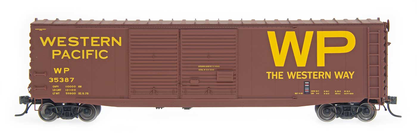 InterMountain 45622 HO Western Pacific 50' PS-1 Double Door Boxcar – Trainz