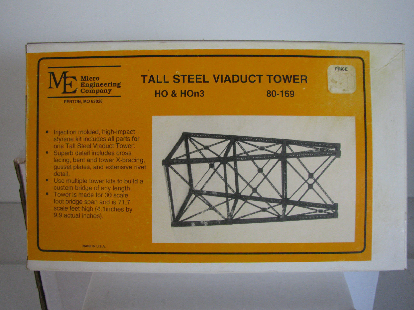 Micro Engineering 80-169 HO & HOn3 Tall Steel Viaduct Tower – Trainz