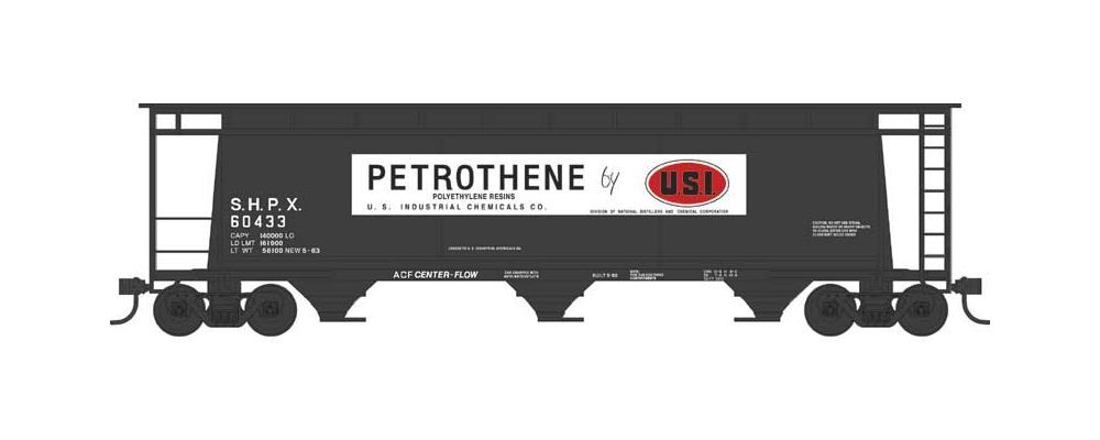 Bowser 38165 N USI Petroleum Cylindrical Hopper #60433 – Trainz