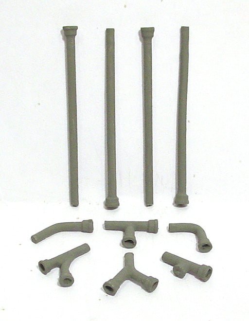 Sequoia Scale Models 1197 HO Outdoor Piping 6" (Pack of 10) – Trainz