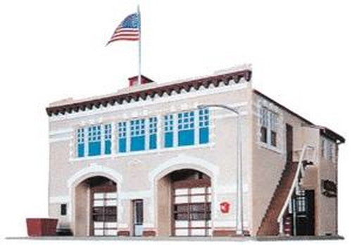 Life Like 433-1390 HO Firehouse Building Kit – Trainz