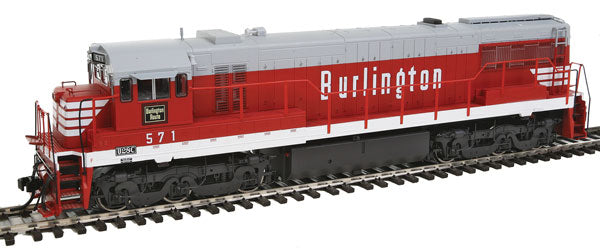 Rivarossi HR2614 HO CB&Q GE U28C Diesel Locomotive #571 w/SND/DCC – Trainz