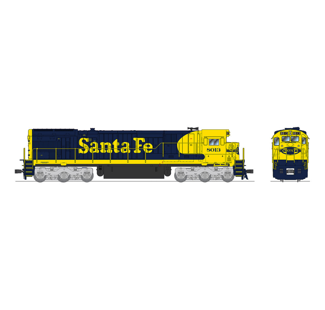Broadway Limited 4401 HO Scale Santa Fe GE C30-7 Diesel Loco w/Sound ...
