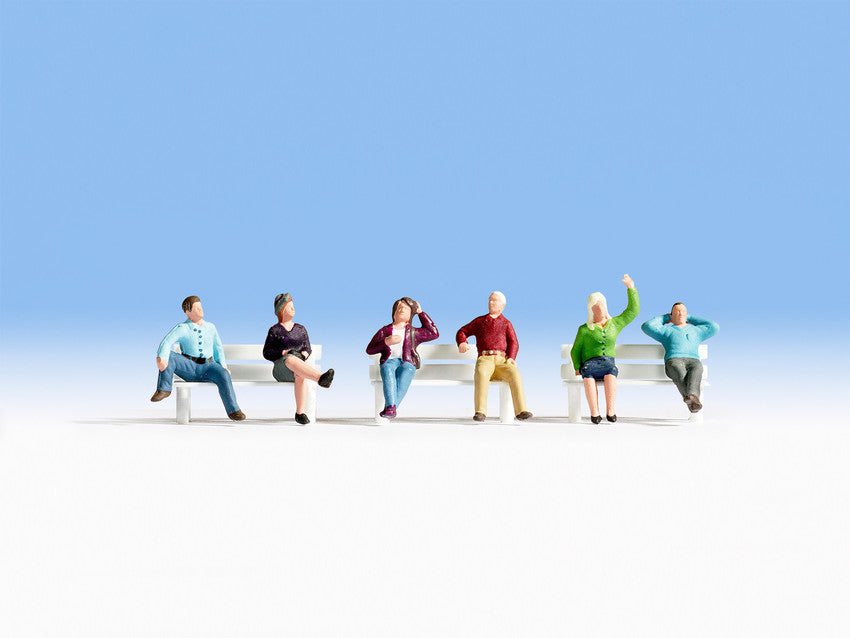 Noch 15540 HO Seated People Set Figures #5 (Set of 6) – Trainz