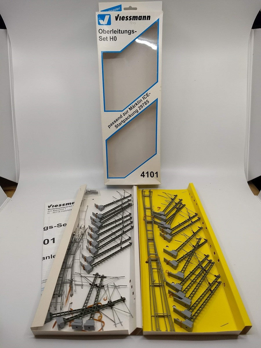 Viessmann Modellspielwaren 4101 HO Scale Catenary Starter Set – Trainz