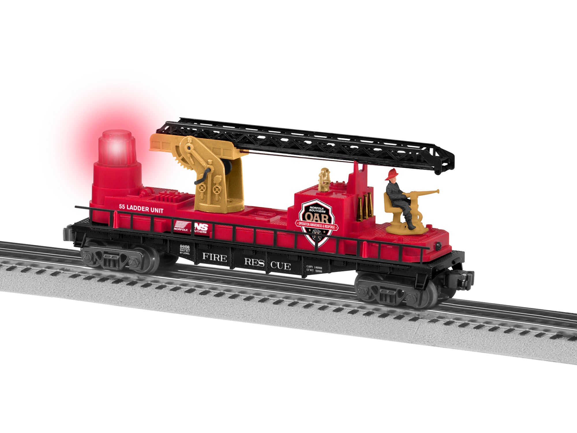Lionel 6-84498 O Gauge Norfolk Southern Fire Rescue Car #55 – Trainz