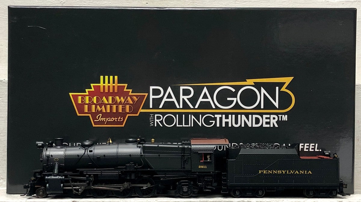 Broadway Limited 4041 HO PRR Class L1s 2-8-2 Pre-1946 #2911 w/Paragon ...