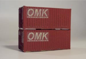 Osborn Model Kits 1063 HO 20' Intermodal Containers (Pack of 2) – Trainz