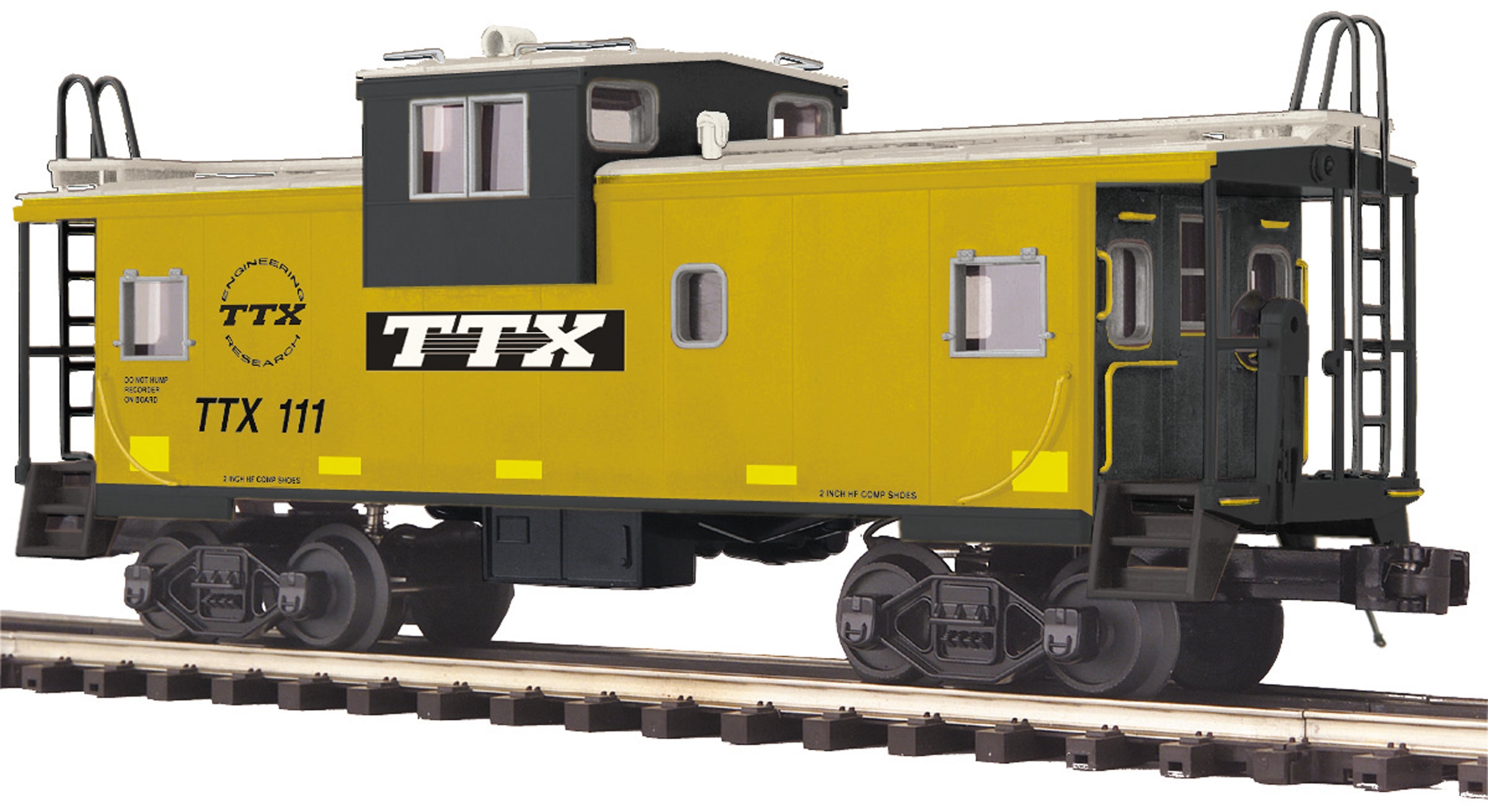 MTH 20-91623 O TTX Extended Vision Caboose #111 – Trainz