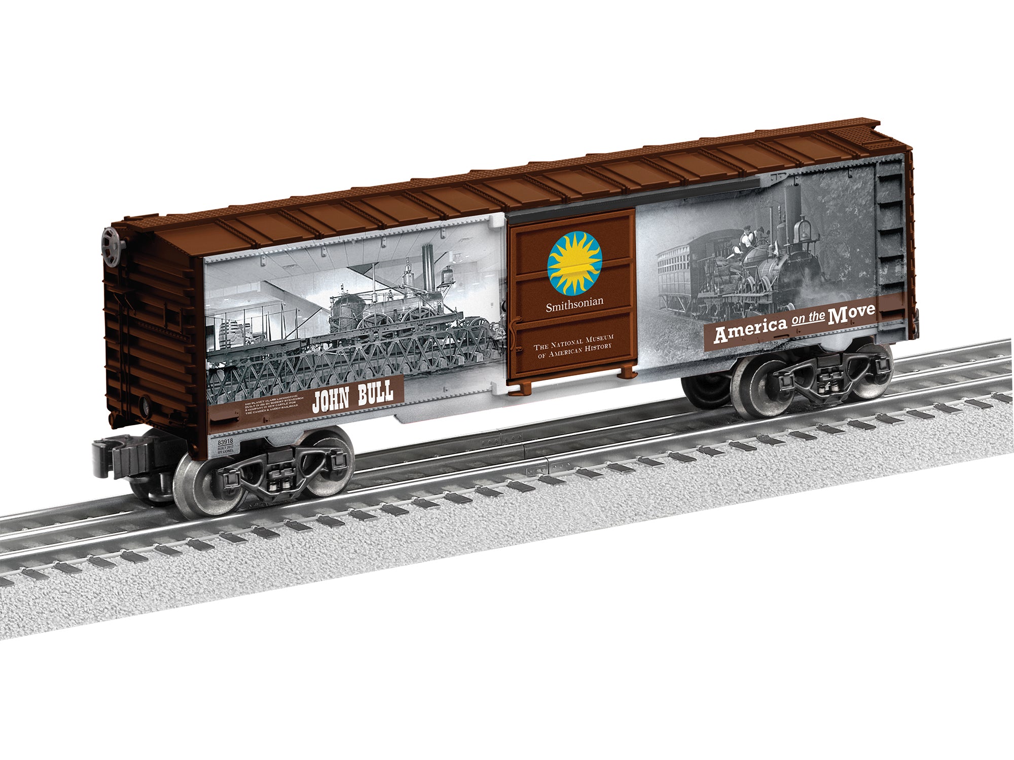 Lionel 6-83918 O USA John Bull Smithsonian Boxcar – Trainz