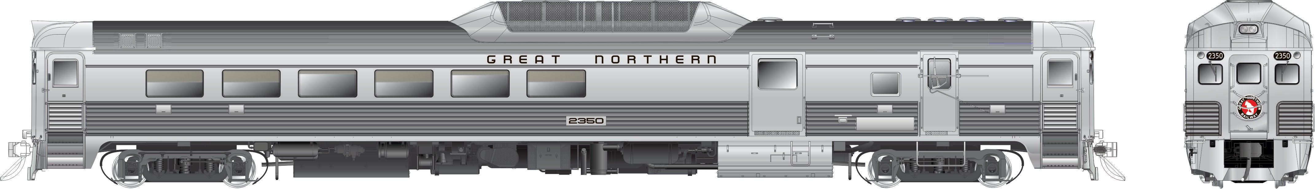 Rapido Trains 16630 HO Great Northern Budd RDC-3 Phase II Diesel Loco ...