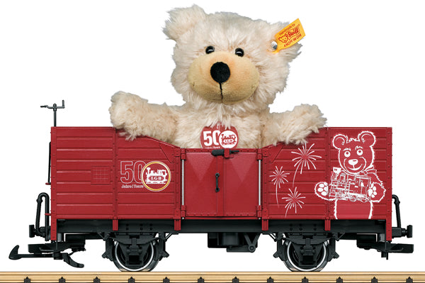 LGB 42229 G Gondola with a "Steiff Teddy Bear" Load – Trainz