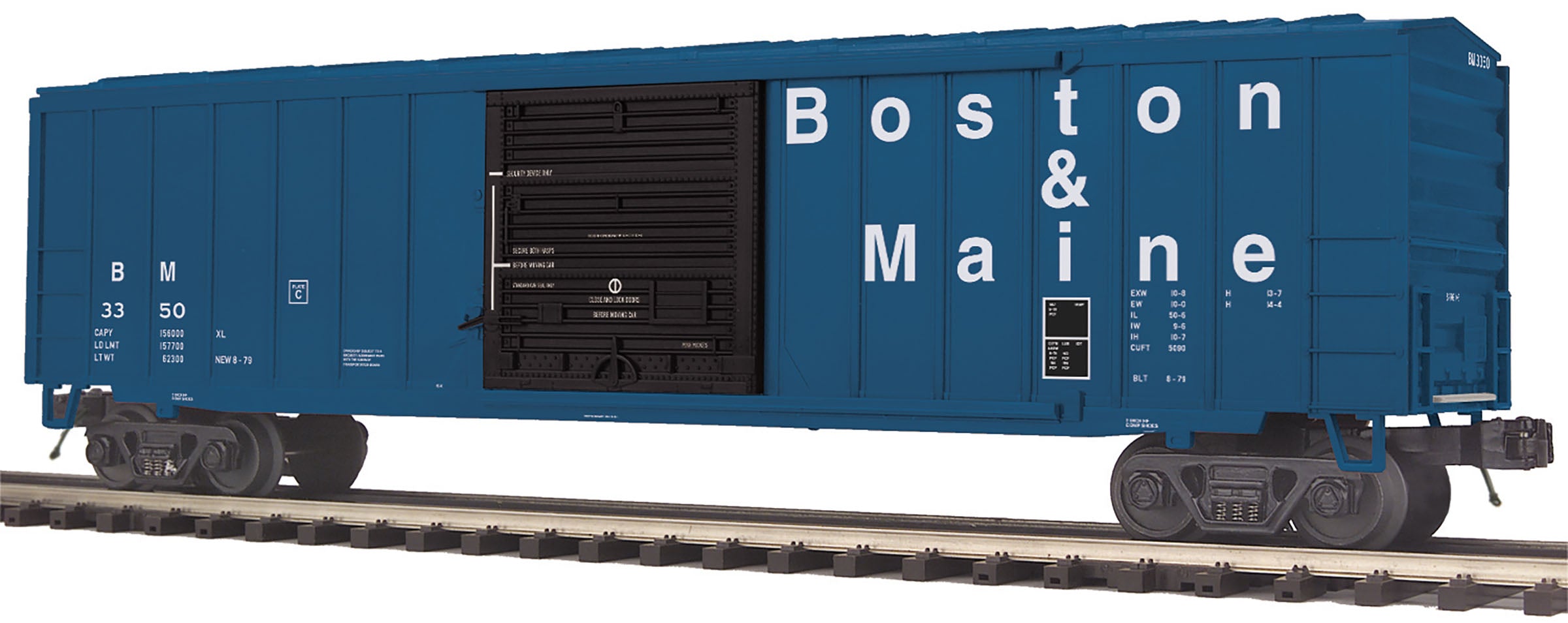 MTH 20-93862 O Boston & Maine Premier 50' Boxcar #3350 – Trainz