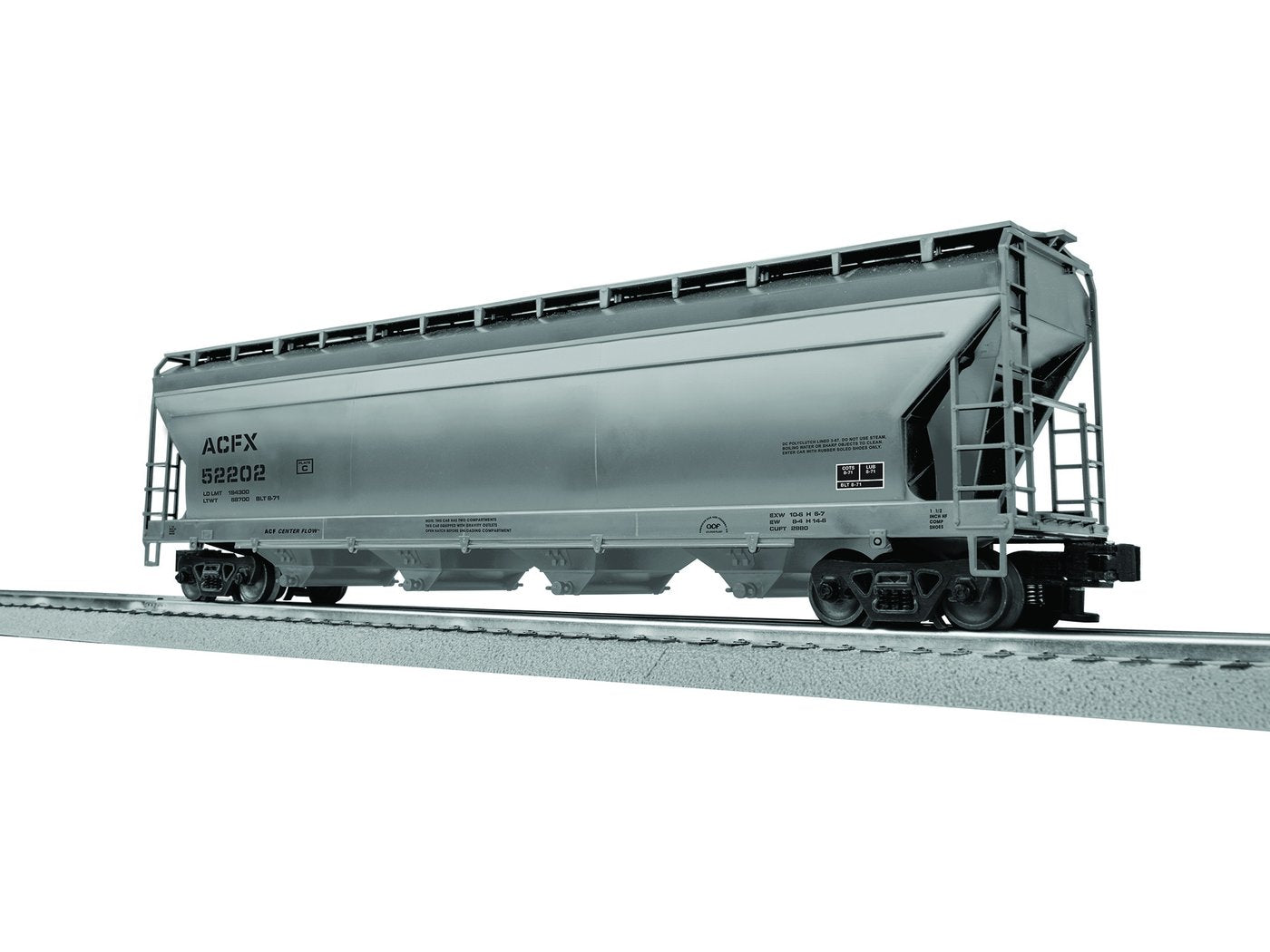 Lionel 3-17130 O ACFX ACF 4 Bay Hopper Covered Hopper (Pack of 6) – Trainz
