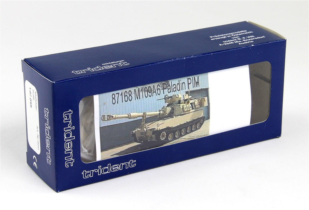 Trident Miniatures 87168 HO M109A6-PIM Tank Model Kit – Trainz