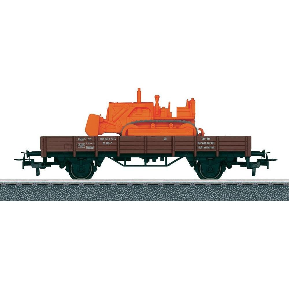Marklin 4424 HO Scale DB Low Side Gondola Bulldozer – Trainz