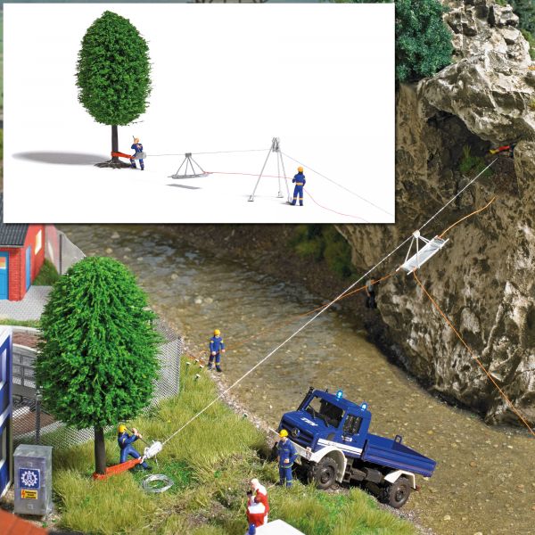 Busch 1619 HO THW Cable Car – Trainz