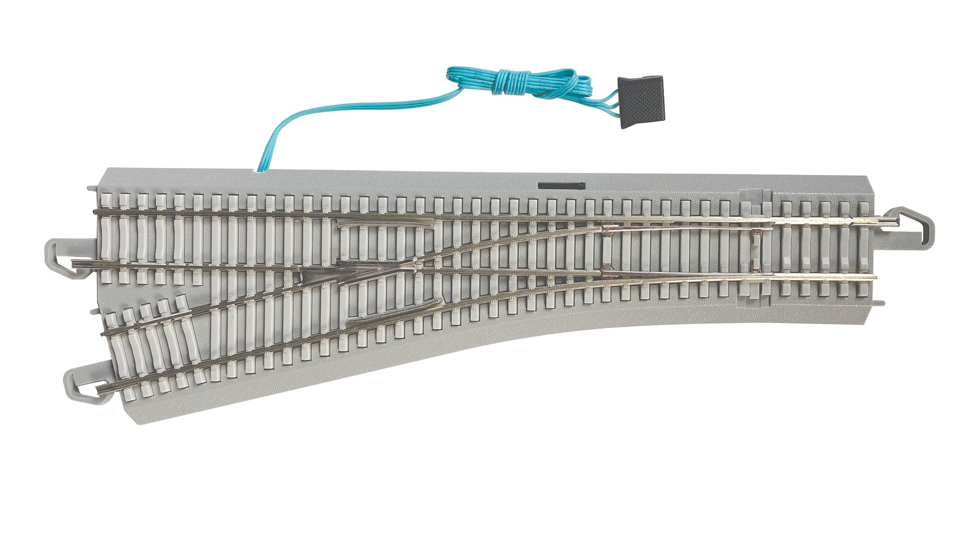 Bachmann 44757 HO Nickel Silver E-Z Track #4 Left Turnout with Concret ...