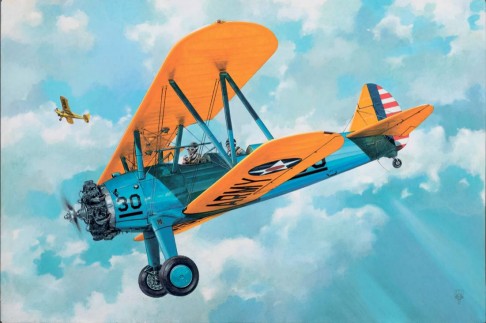 Roden Models 631 1:32 Boeing Stearman PT-17 Military Aircraft Plane Mo ...