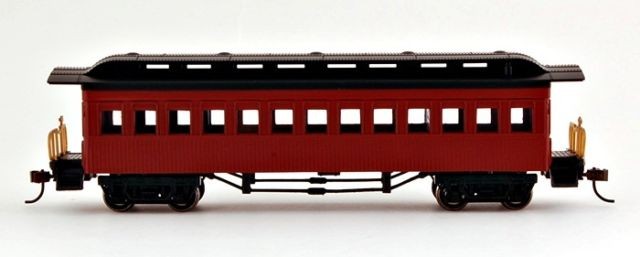 Bachmann 13402 HO Unlettered 1860-80 Era Red Passenger Coach Car – Trainz