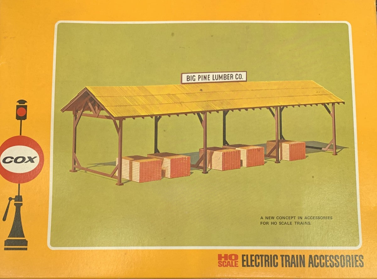 Cox 6234-5 HO Big Pine Lumber Shed Building Kit – Trainz